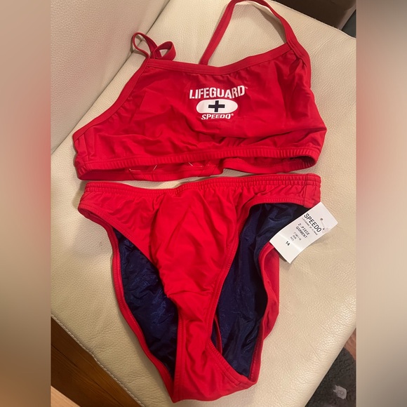 Speedo | Swim | Nwt Speedo Lifeguard Flyback Bikini Swim Set Sz 14 Xl ...